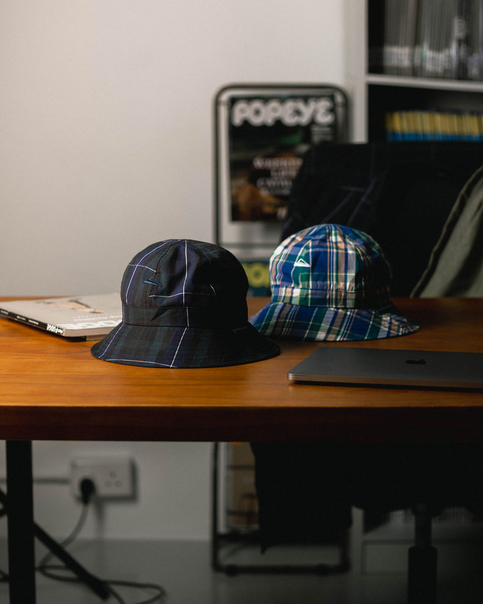 Madras Checker Bucket Hat multi blue【M23-acc001mb】 – sense