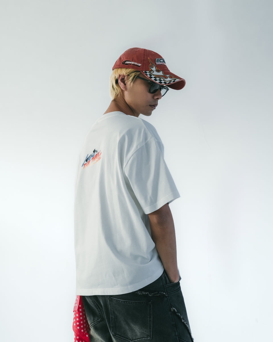 Racing Print SS White【M25-T06WH】 – sense